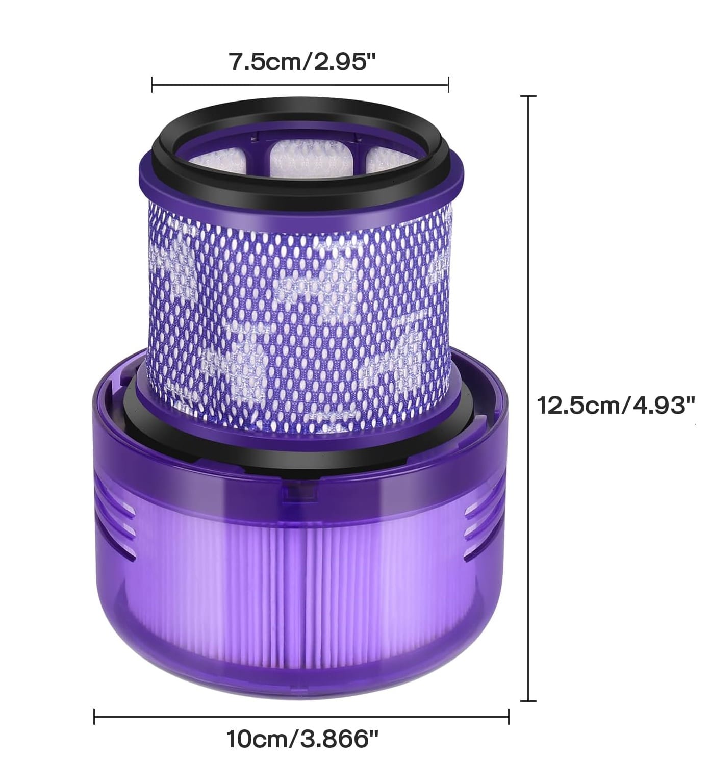 2 Pack HEPA Dyson V11 Filter Replacement for V11 Vacuums